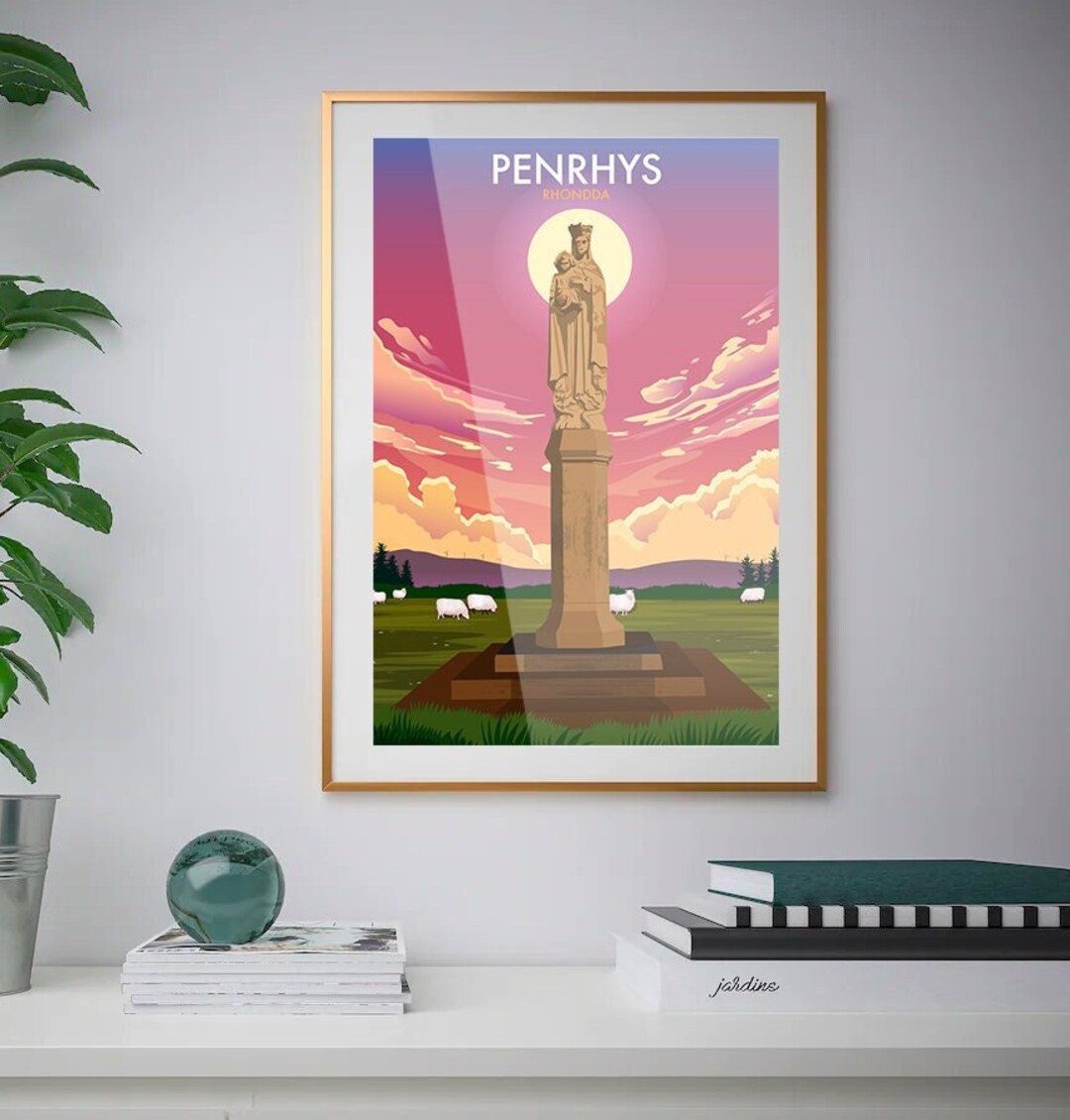 Penrhys Rhondda wales Travel Poster - Etsy