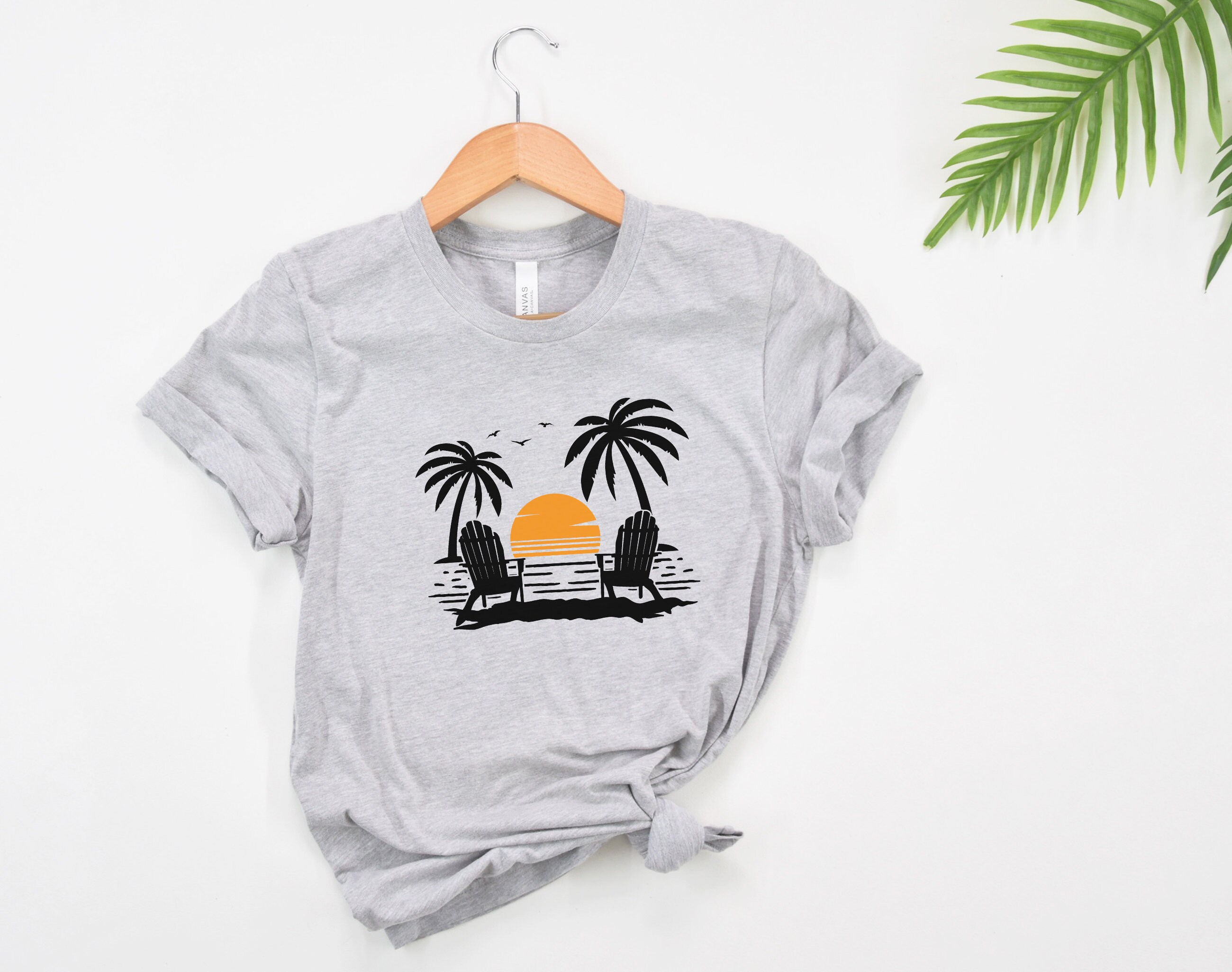 Summer Sunset Palm Tree Svg | Summer Beach Season Svg | Summer Tshirt ...