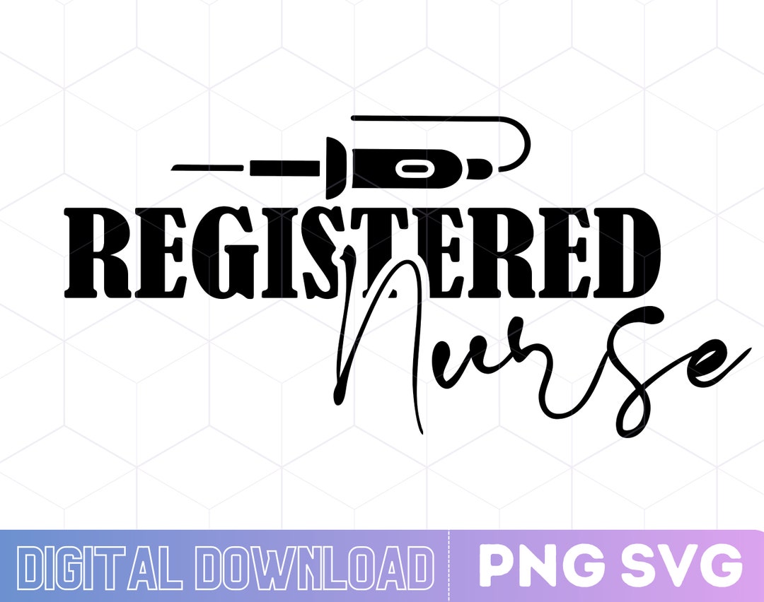 Registered Nurse RN Svg, RN Nurse Svg Png, Instant Download - Etsy