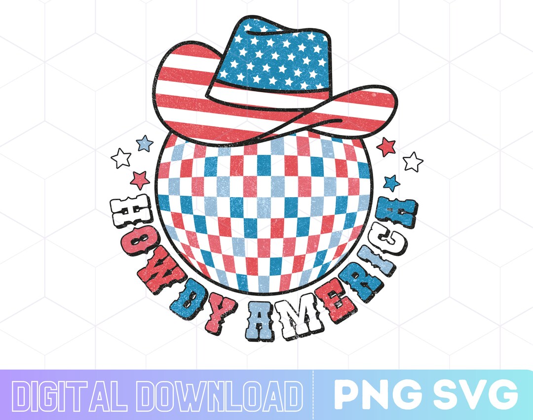 Retro Howdy America Svg | 4th of July Shirt Svg | Cut Files Svg ...