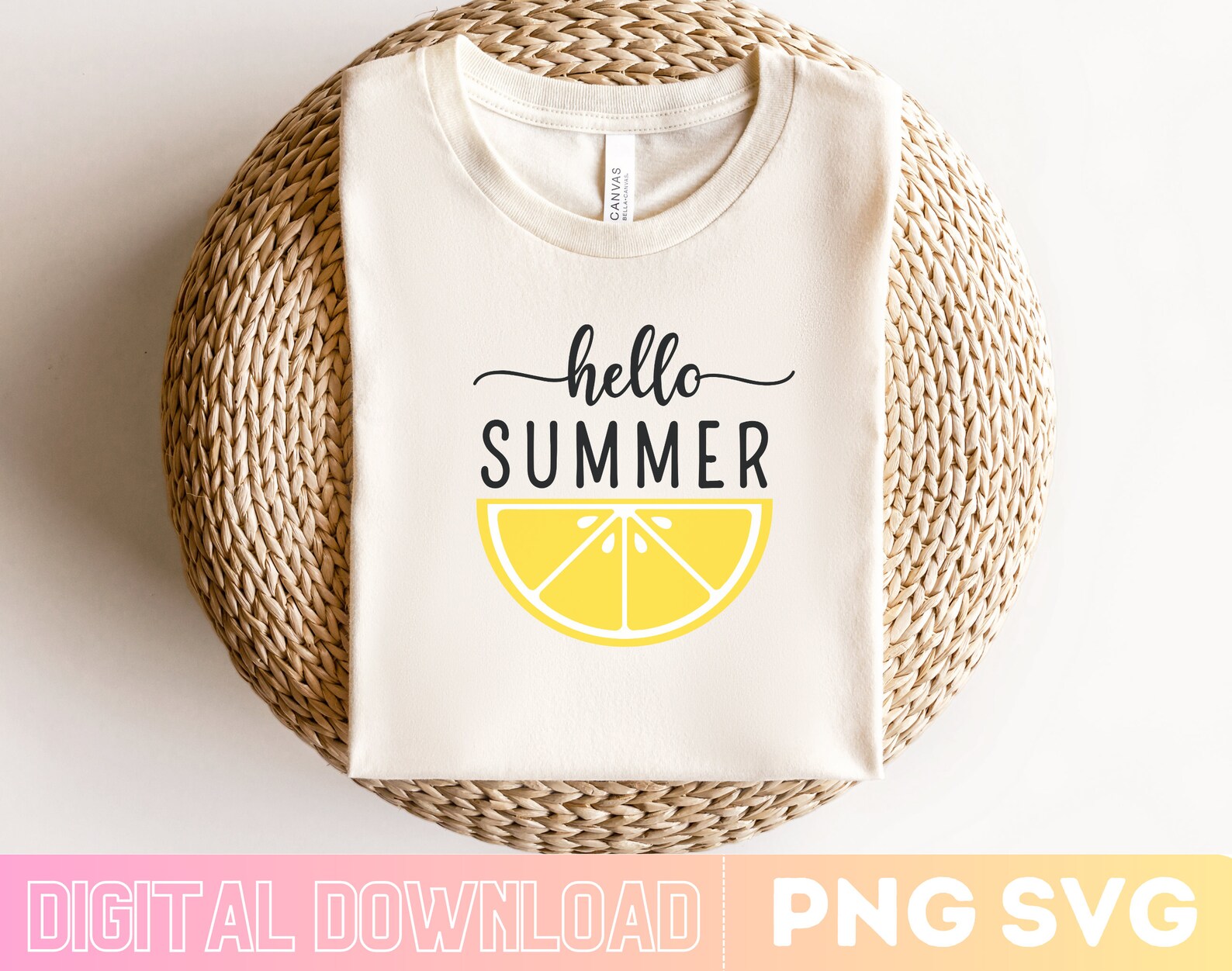 Hello Summer Svg | Summer Lemon Svg | Summer Tshirt Svg | Hello Summer ...
