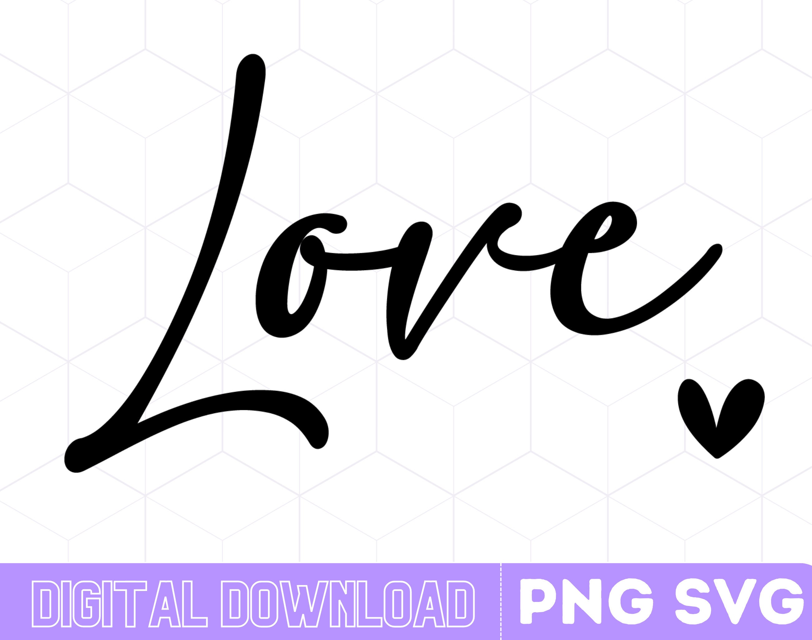 Love Heart SVG, Love Svg, Love Png, Partner Gift, Instant Download ...