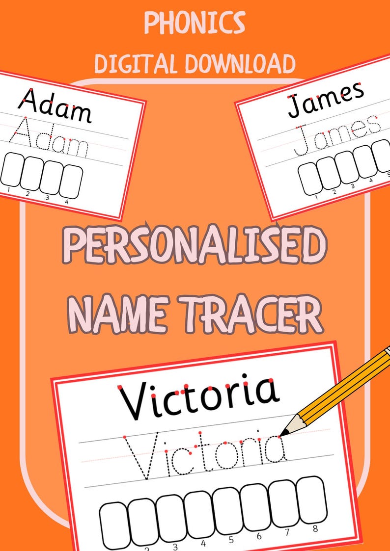 Personalised Name Tracing Worksheet | Custom Name Writing Practice ...