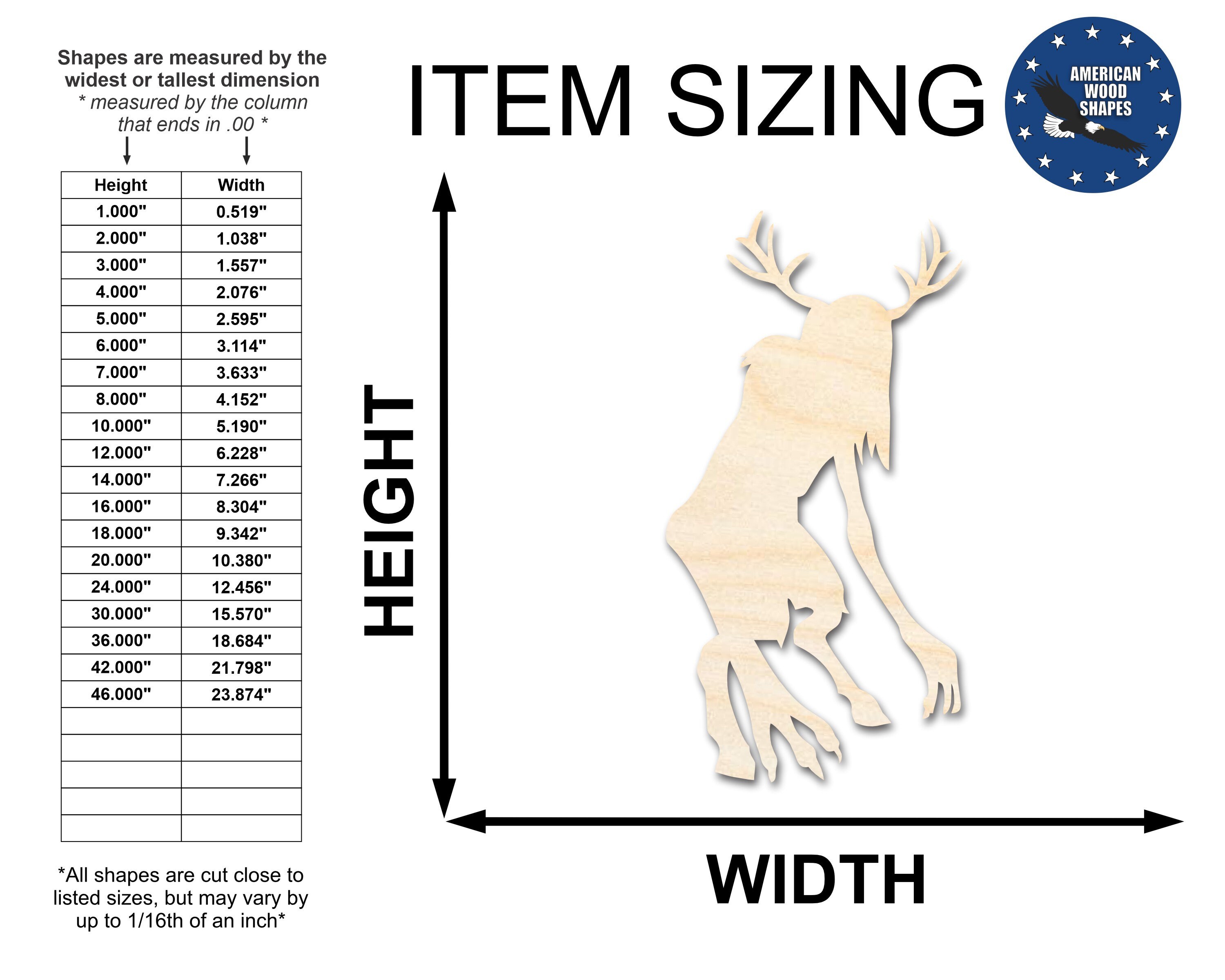 Unfinished Wood Wendigo Shape Craft up to 36 - Etsy