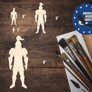 Unfinished Wood Knight Shape - Medieval - Renaissance - Craft - up to ...