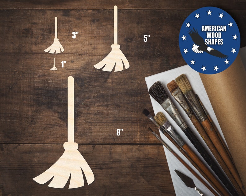 Unfinished Wood Broom Silhouette - Craft- up to 24" DIY - Etsy