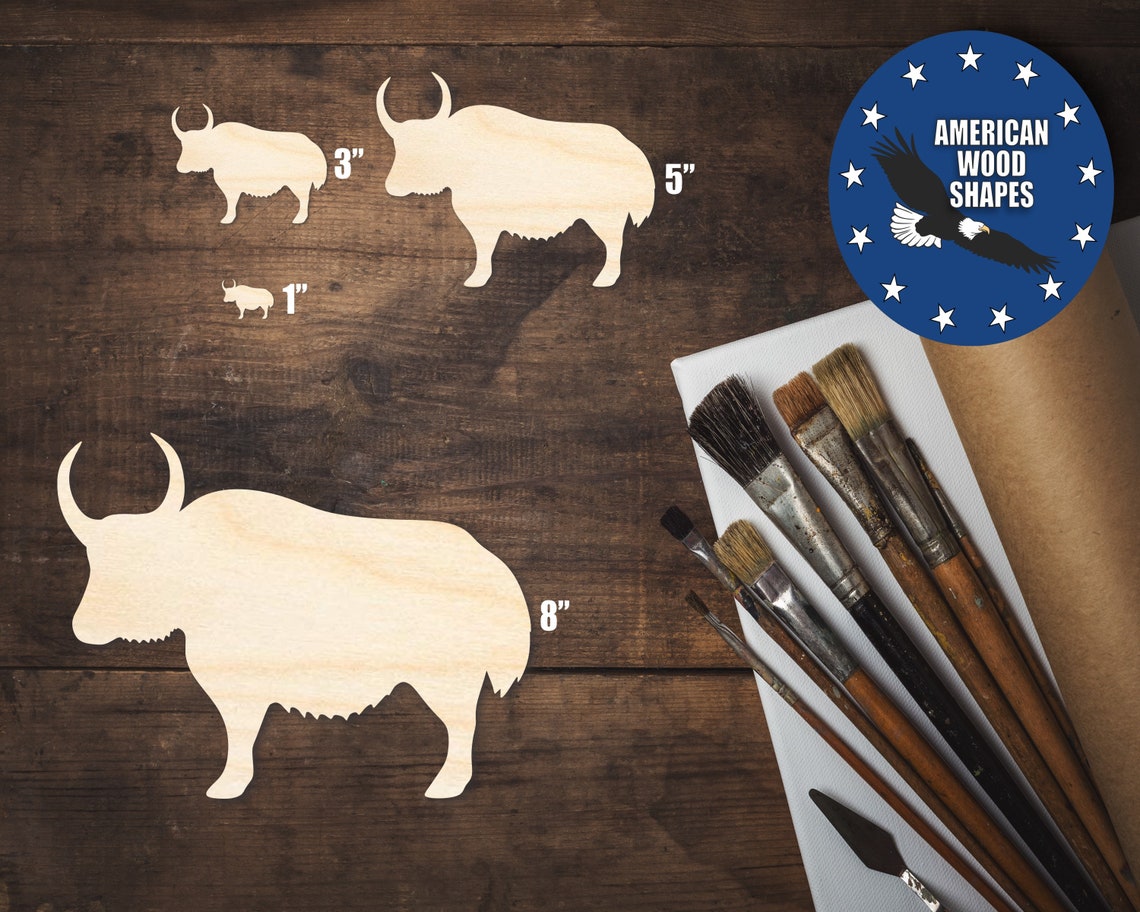 Unfinished Wood Yak Shape - Animal - Craft - up to 24" DIY - Etsy