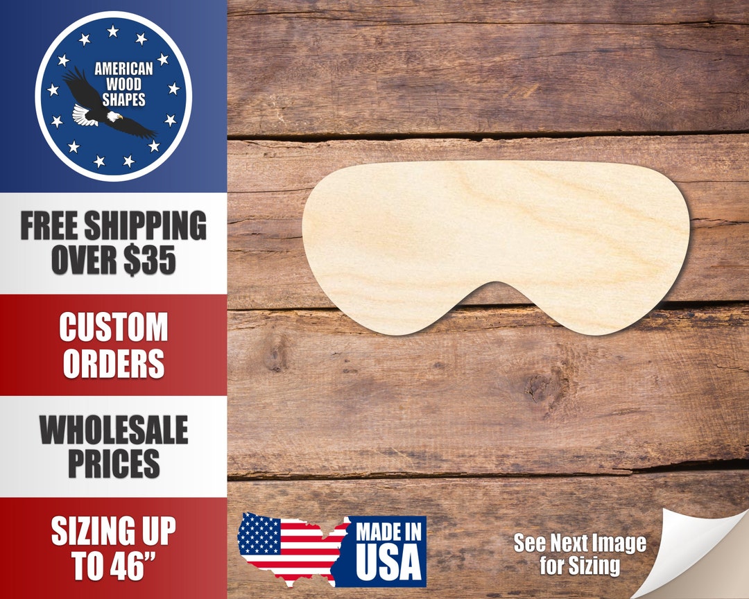 Unfinished Wood Goggles Shape - Craft - up to 36" - Etsy