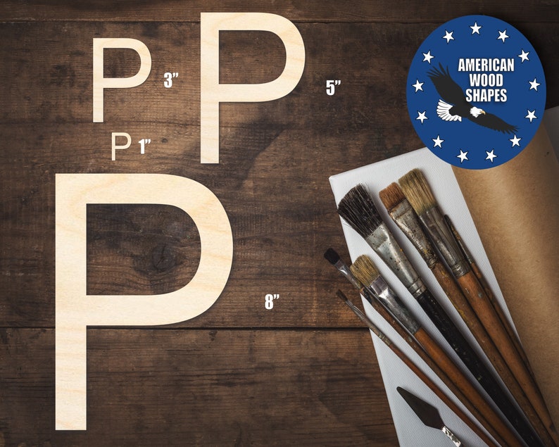 Unfinished Wood Arial Letter P Shape - Craft - up to 36" DIY - Etsy