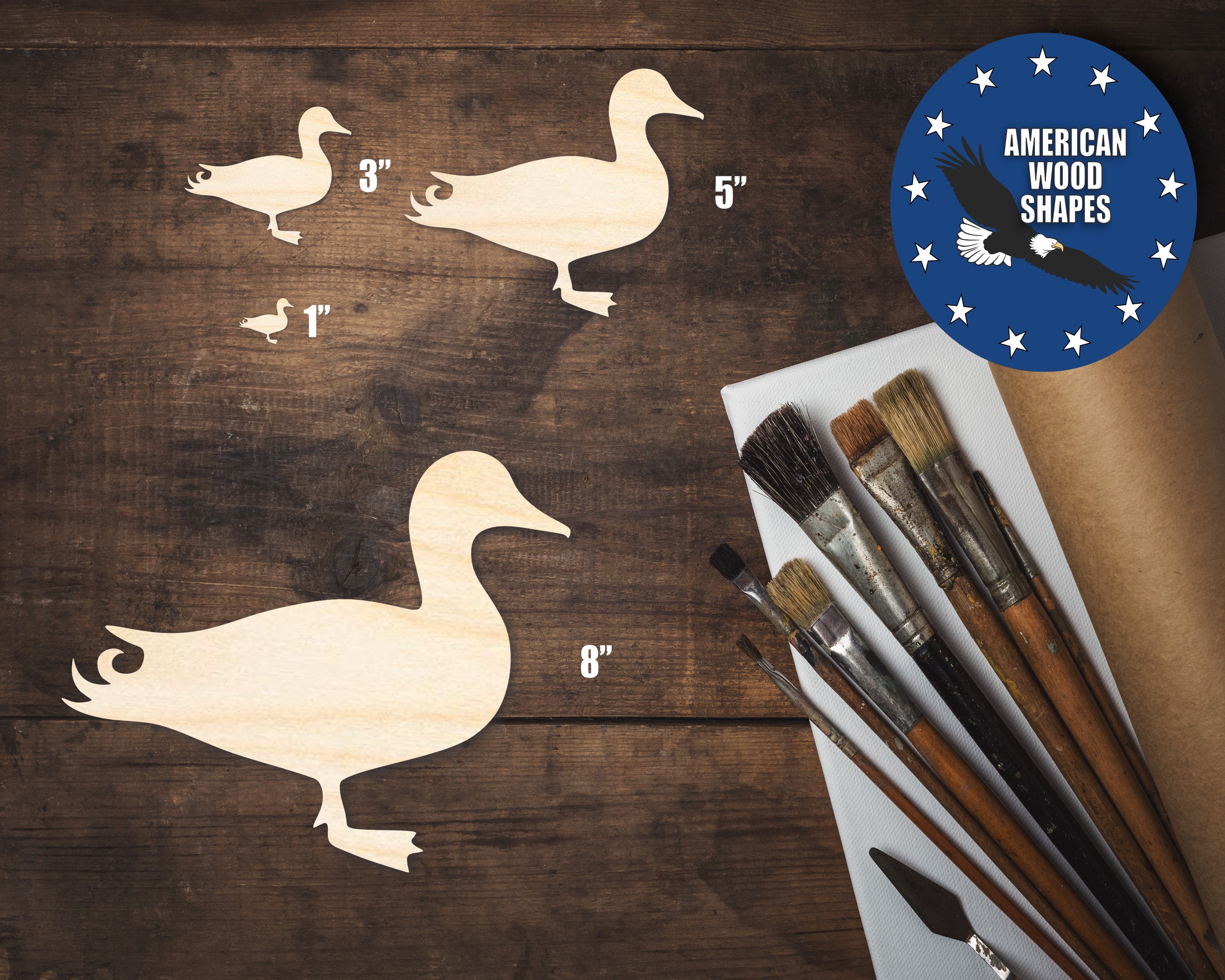 Unfinished Wood Mallard Duck Shape - Animal - Wildlife - Craft - up to ...