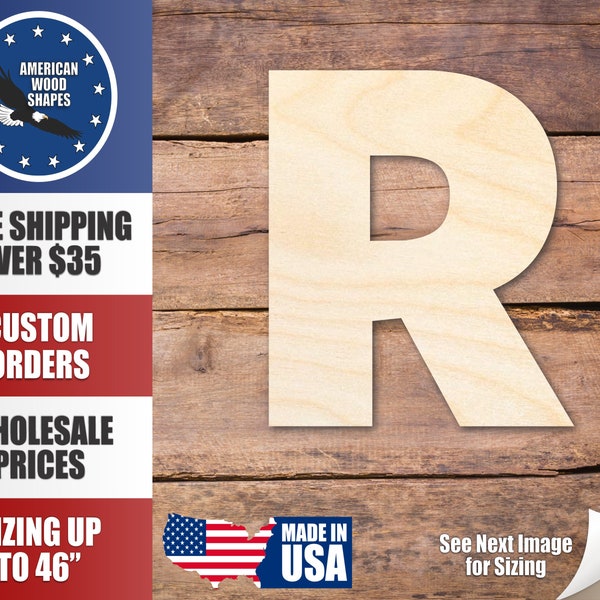 Wooden Letter R - Etsy