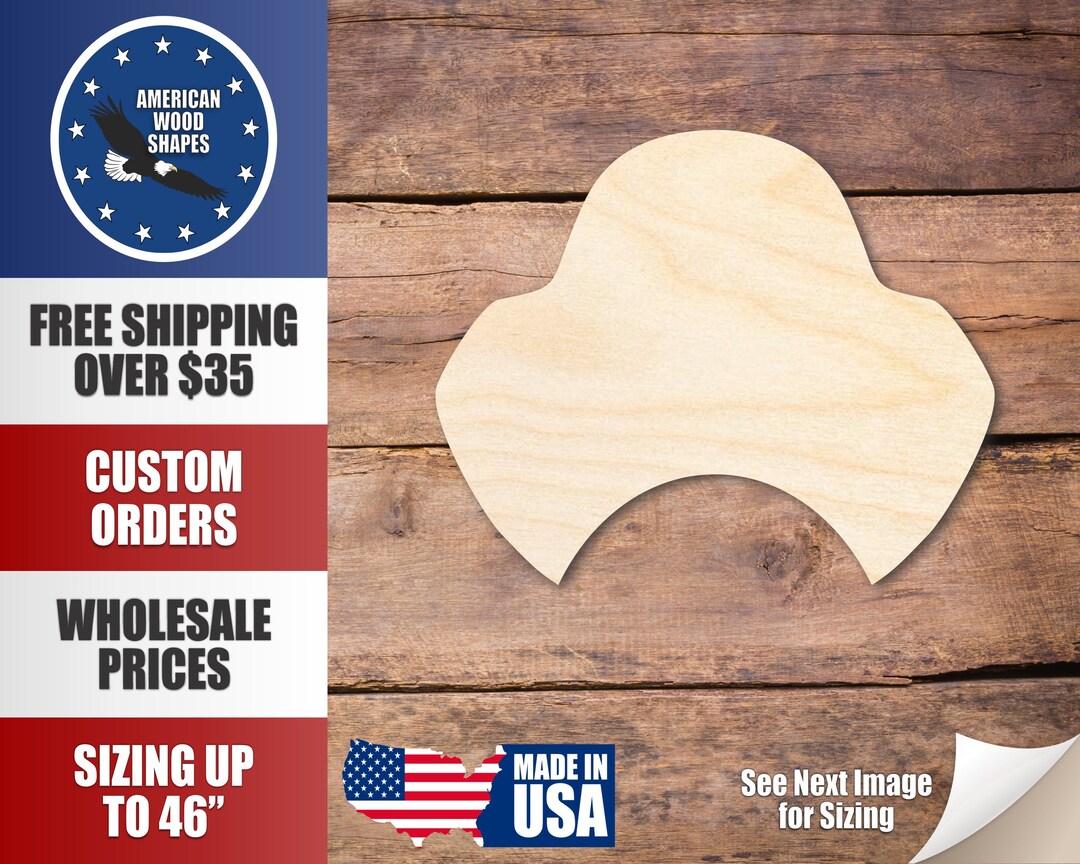 Unfinished Wood Pirate Hat Shape - Pirates - Craft - up to 24" DIY - Etsy