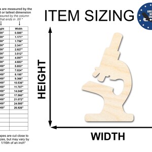 Unfinished Wood Microscope Silhouette - Craft- up to 24" DIY - Etsy