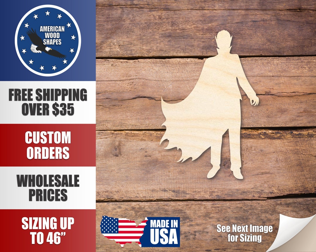 Unfinished Wood Vampire Shape - Craft - up to 36" - Etsy
