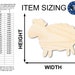 Unfinished Wood Cute Sheep Shape - Craft - up to 36" - Etsy