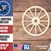 Unfinished Wood Wagon Wheel Shape - Farm - Garden - Craft - up to 24 ...