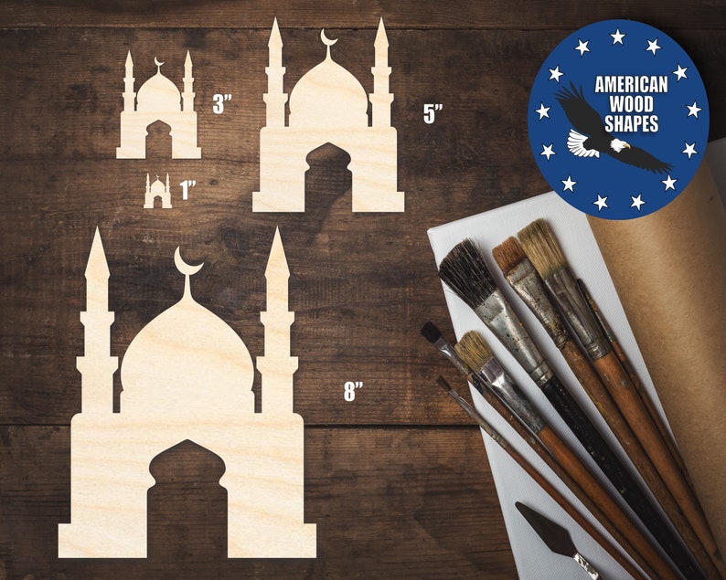 Unfinished Wood Mosque Silhouette - Craft- up to 24" DIY - Etsy