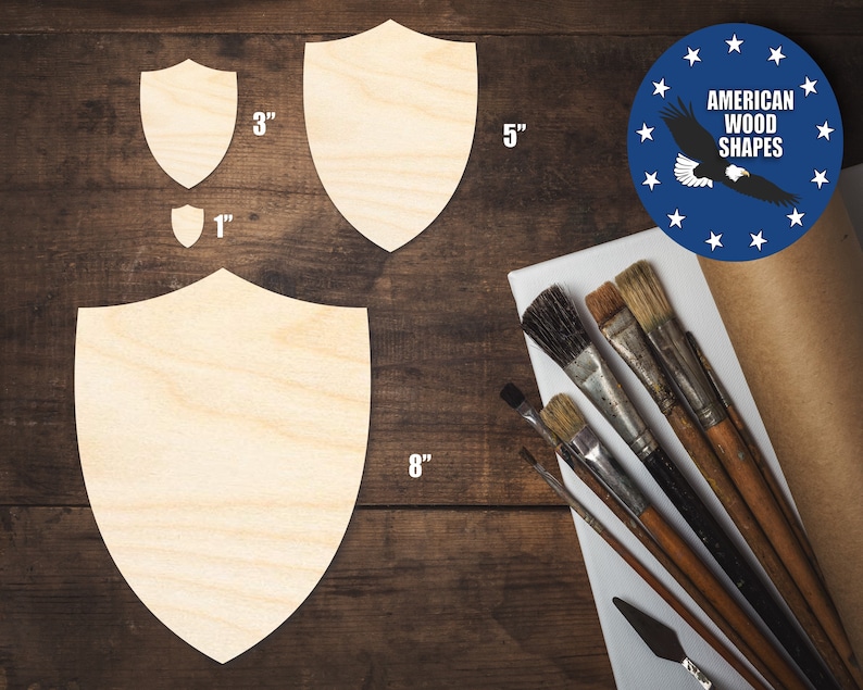 Unfinished Wood Shield Shape - Soldier - Knight - Craft - up to 24" DIY ...