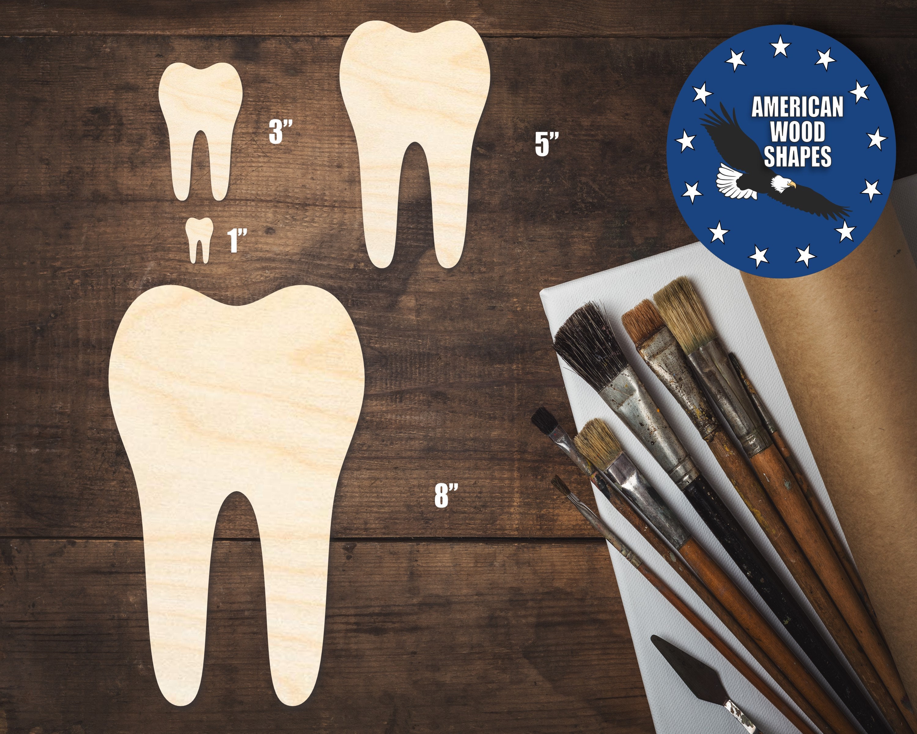 Unfinished Wood Tooth Shape Tooth Fairy Dentist Craft - Etsy