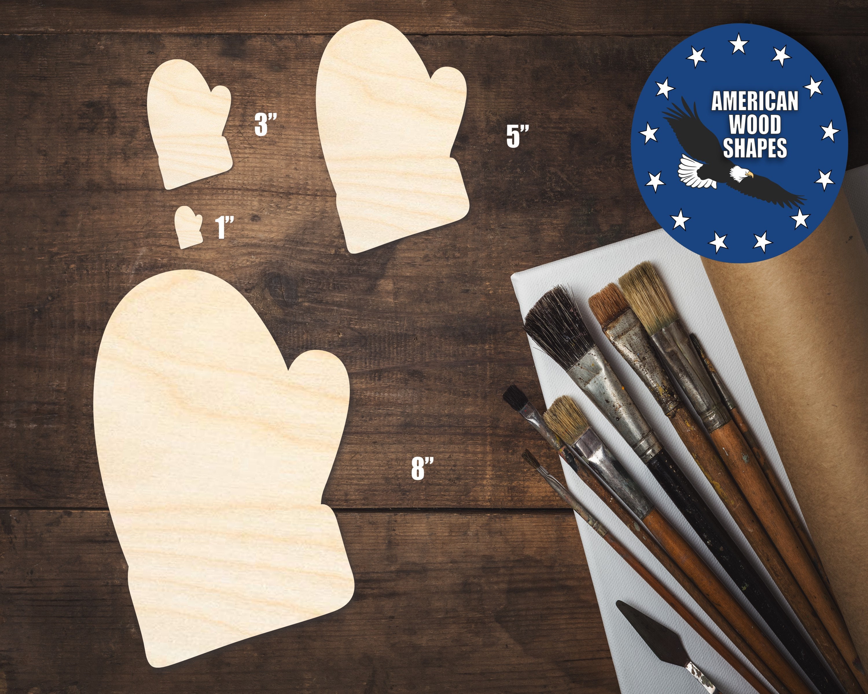 Unfinished Wood Mitten Silhouette - Craft- up to 24" DIY - Etsy