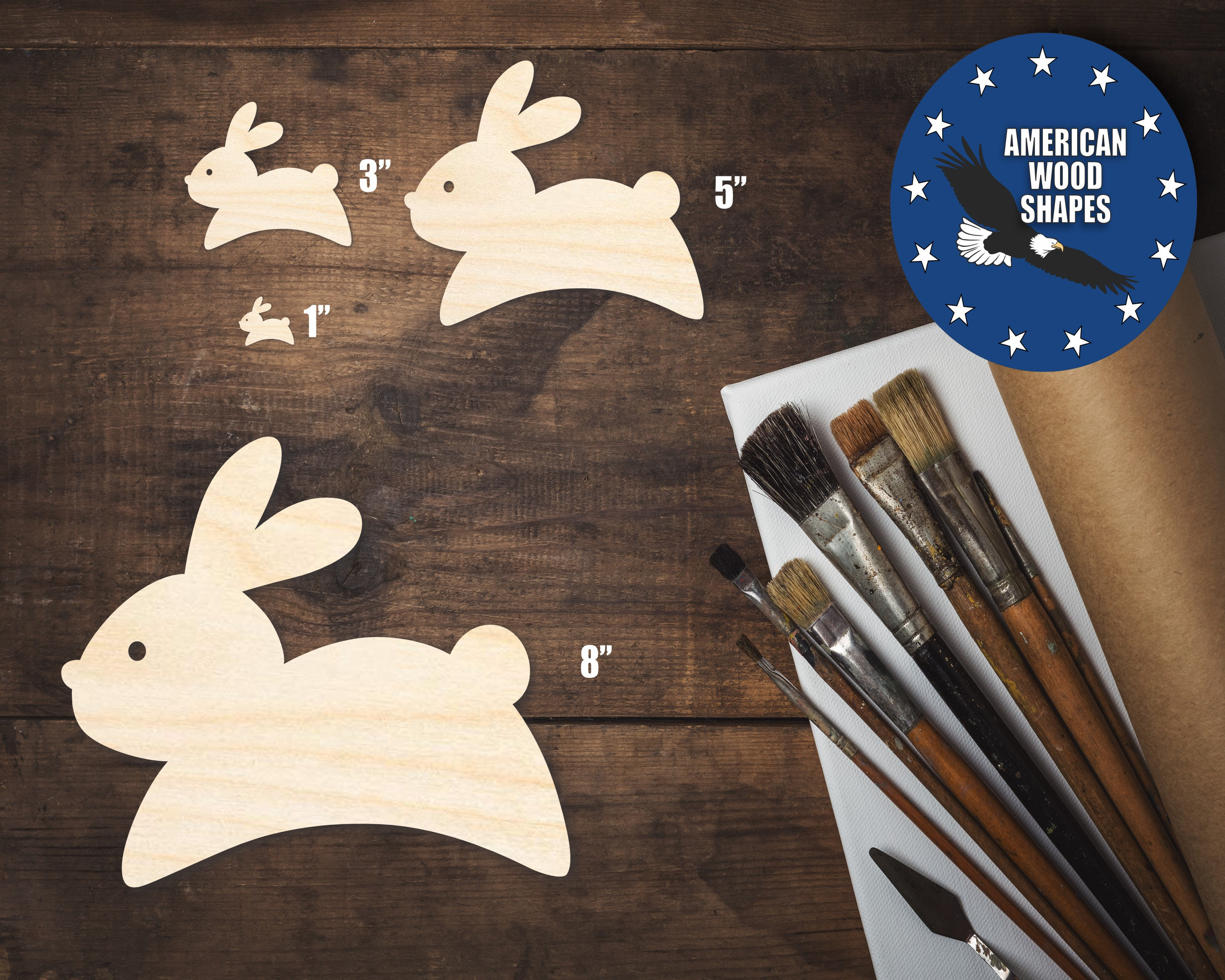 Unfinished Wood Simple Bunny Shape - Craft - up to 36" DIY - Etsy