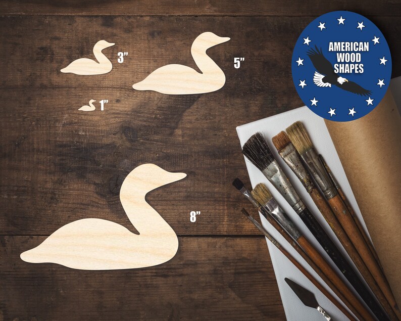 Unfinished Wood Loon Silhouette - Craft- up to 24" DIY - Etsy