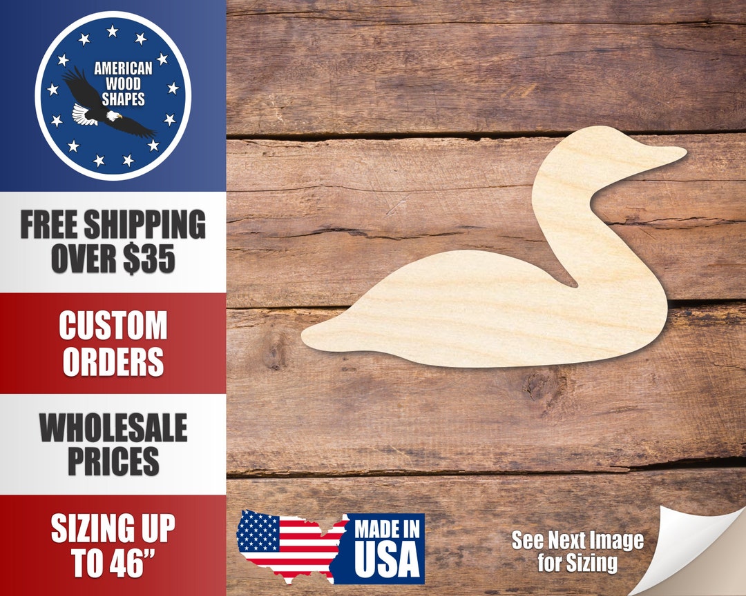 Unfinished Wood Loon Silhouette - Craft- up to 24" DIY - Etsy