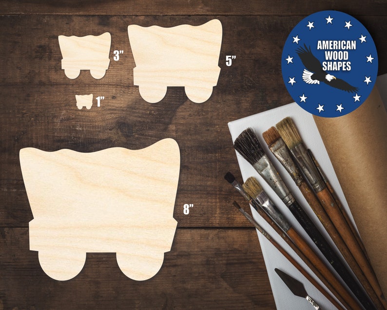 Unfinished Wood Covered Wagon Shape - Craft - up to 36" DIY - Etsy