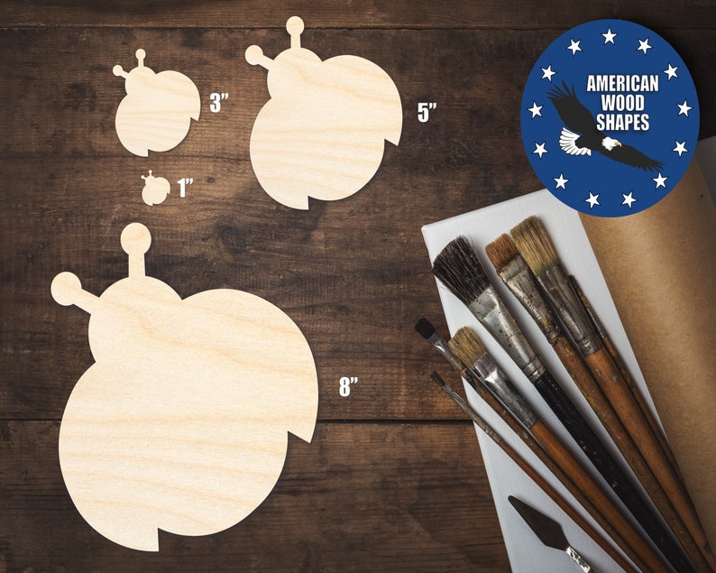 Unfinished Wood Cute Ladybug Shape - Craft - up to 36" DIY - Etsy