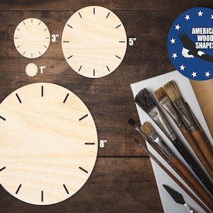 Unfinished Wood Simple Clock Shape - Craft - up to 36" DIY - Etsy