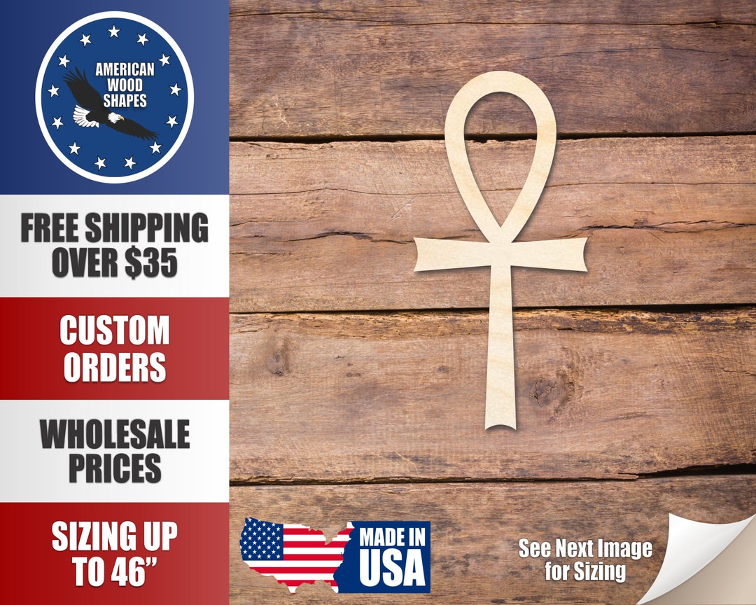 Unfinished Wood Ankh Silhouette - Craft- up to 24" DIY - Etsy
