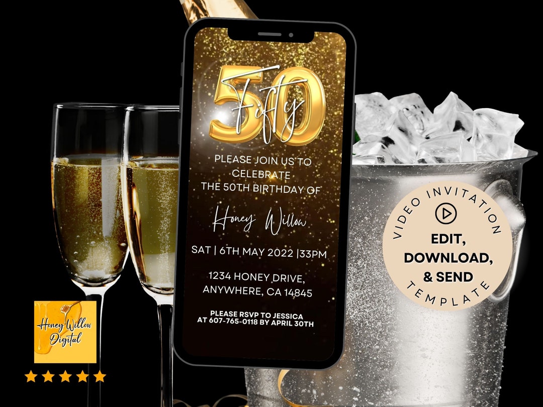 50th Birthday Sparkle at Fifty Digital 50th Birthday - Etsy