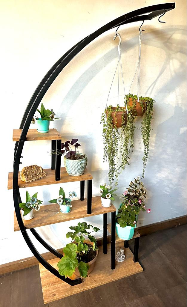 Multi Tier Wood Plant Stand Wooden Flower Stand Indoor Flower Shelf ...