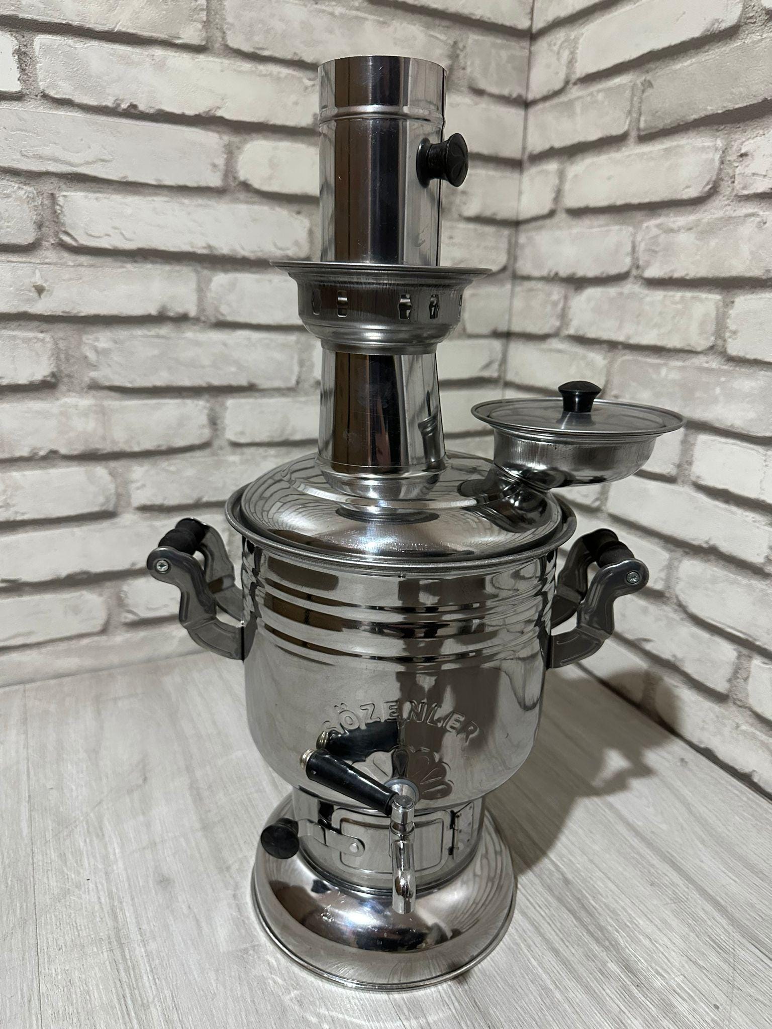 Chromium Steel Samovar 5 L Traditional Water Heater & Samovar, Tea ...