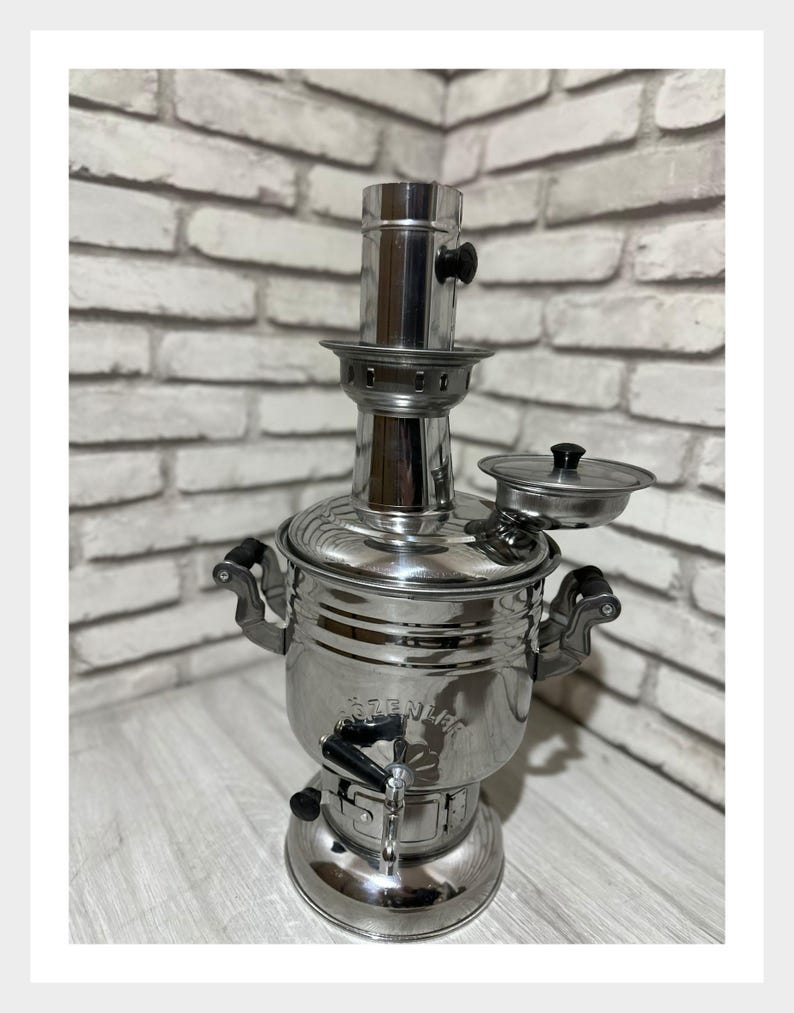 Chromium Steel Samovar 5 L Traditional Water Heater & Samovar, Tea ...