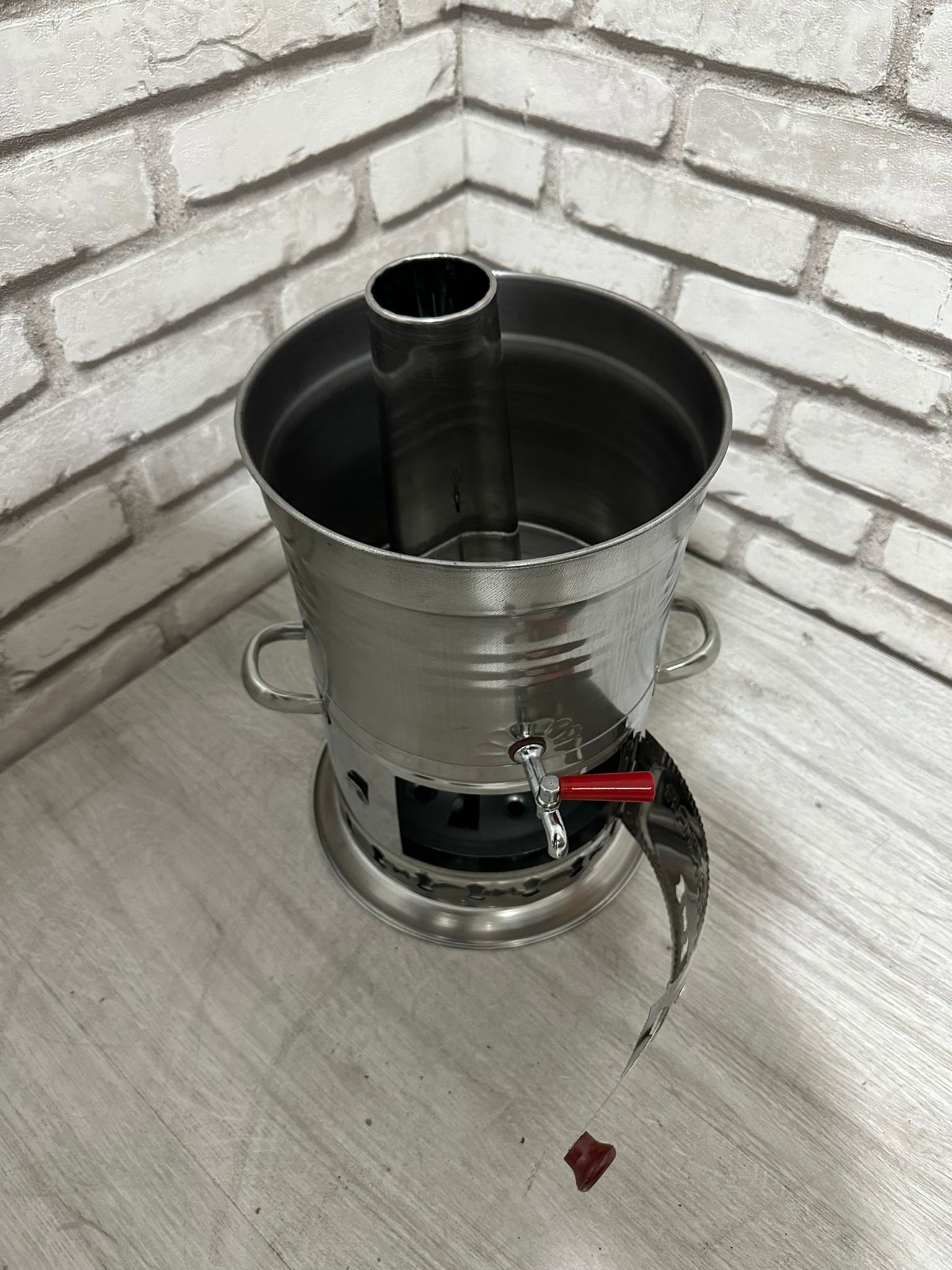 Coal Samovar: Stainless Steel Tea Kettle, Wood Burning Water Heater ...