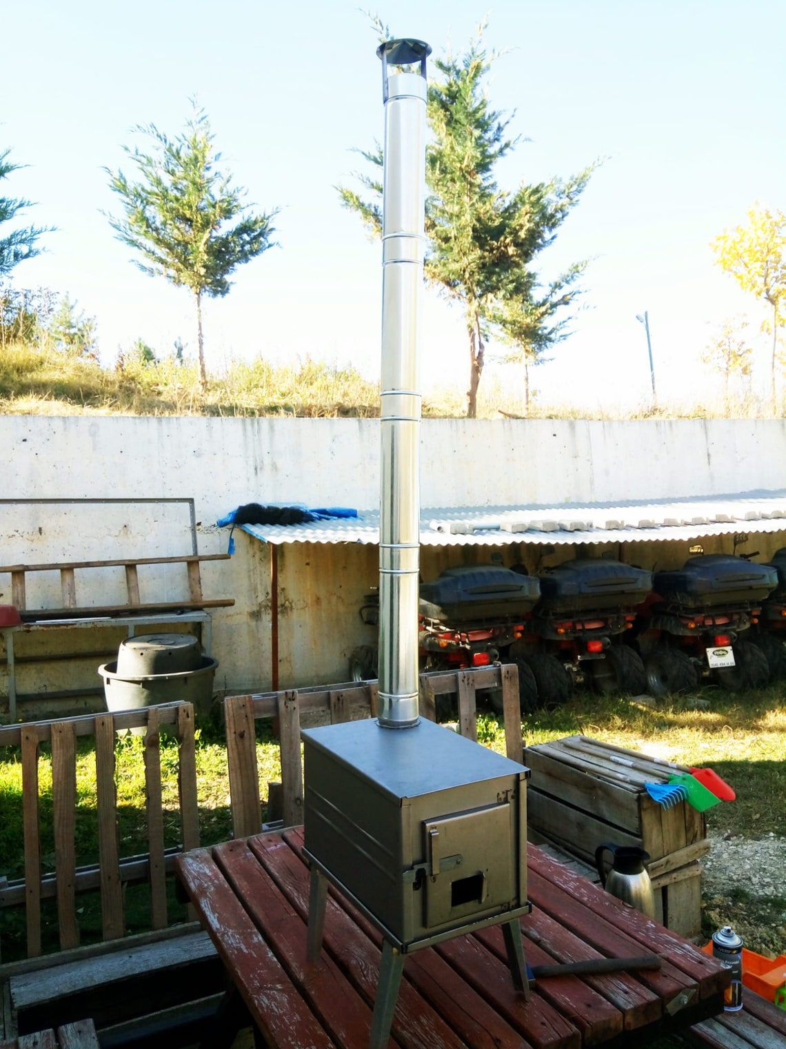 Wood Burning Stove, Mini Wood Stove, Medium Duty Mini Stove, Camping ...