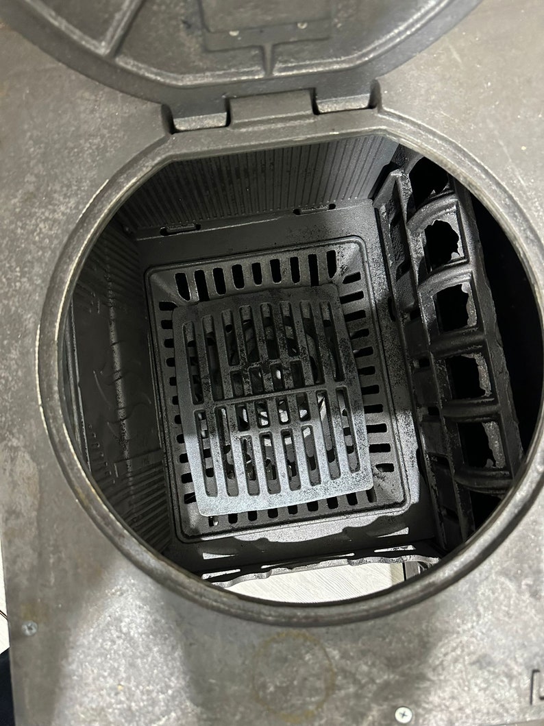 Cast Iron Wood Stove With Oven: Compact Cabin Heater & Cooker - Etsy