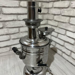 Chromium Steel Samovar 5 L Traditional Water Heater & Samovar, Tea ...