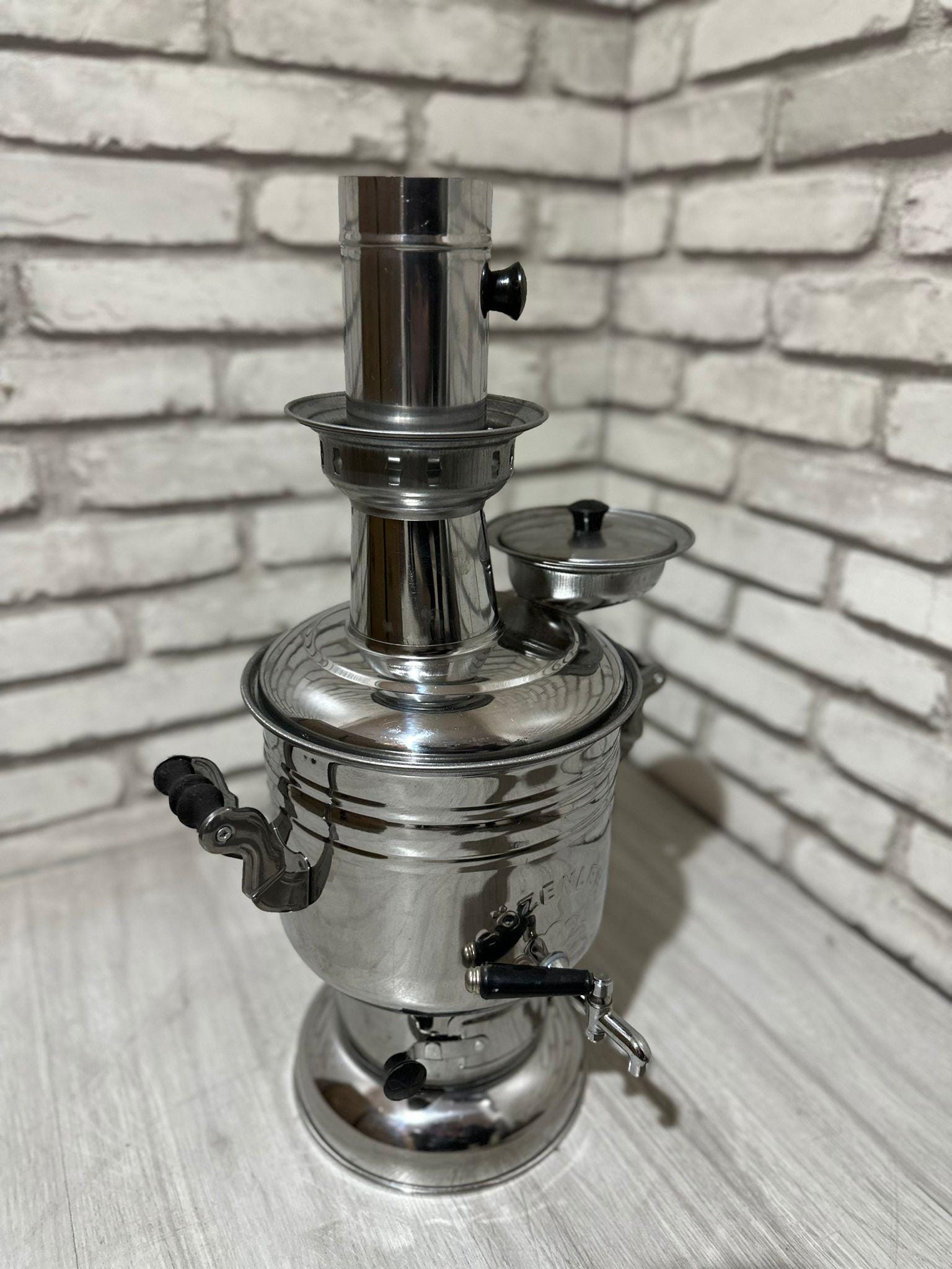 Chromium Steel Samovar 5 L Traditional Water Heater & Samovar, Tea ...