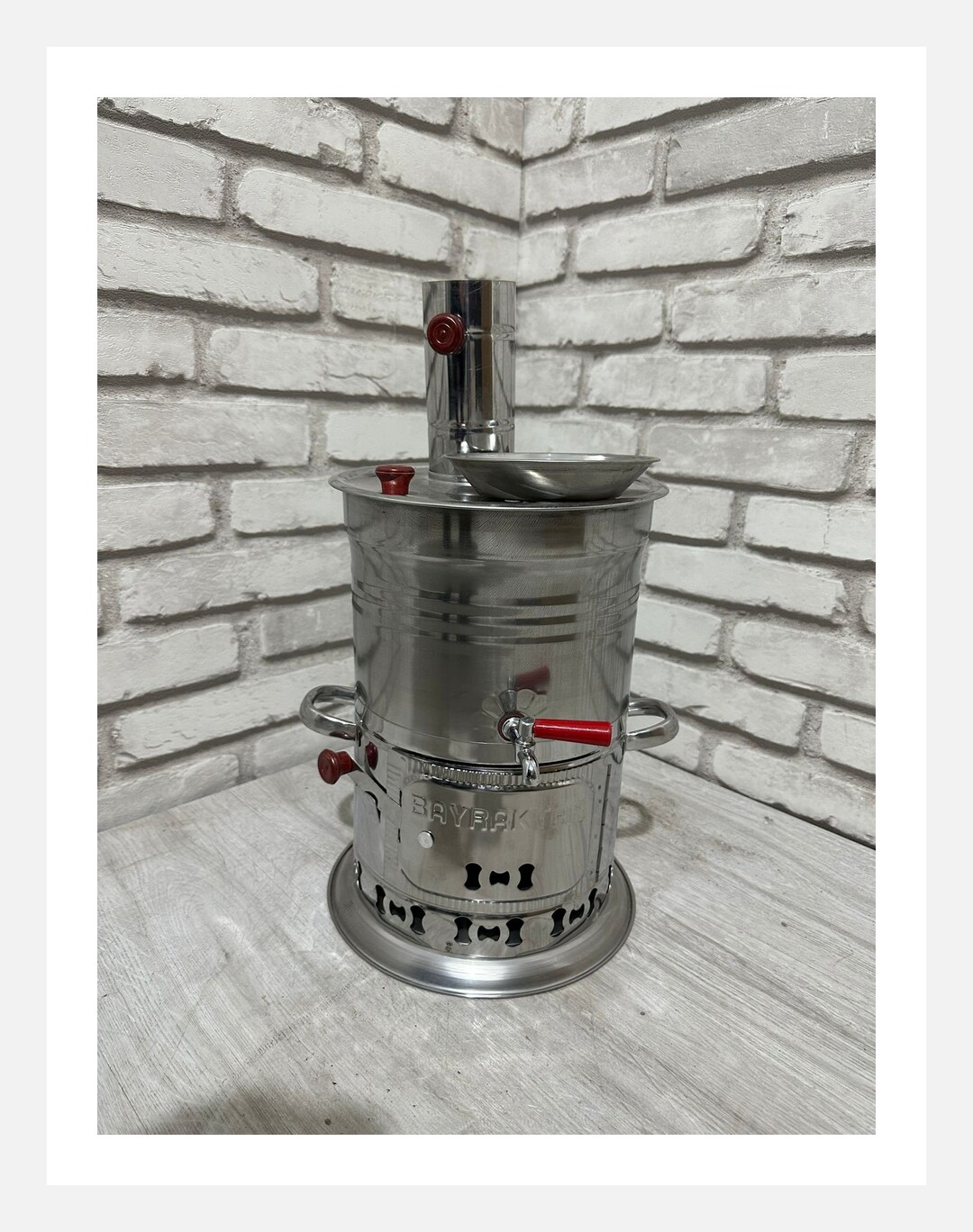 Coal Samovar: Stainless Steel Tea Kettle, Wood Burning Water Heater ...