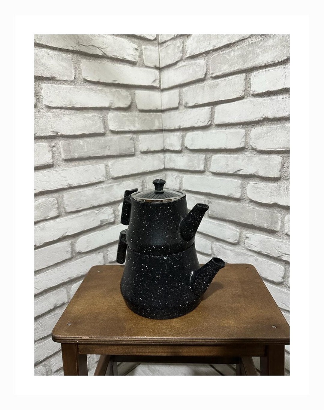 Enamel Teapot Set / Turkish Tea Pot Set, Turkish Samovar Tea Maker, Tea ...