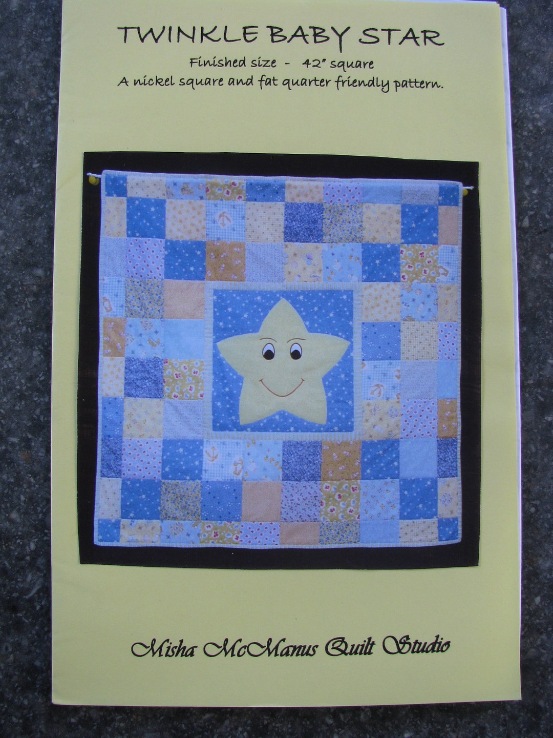 Twinkle Baby Star Quilt Pattern Crib Baby Toddler Paper Pattern Scrap ...