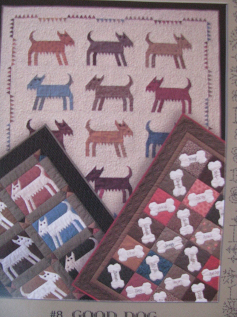 Good Dog Quilt Pattern Paper Piecing Dog Bone Quilt by City Stitcher - Etsy
