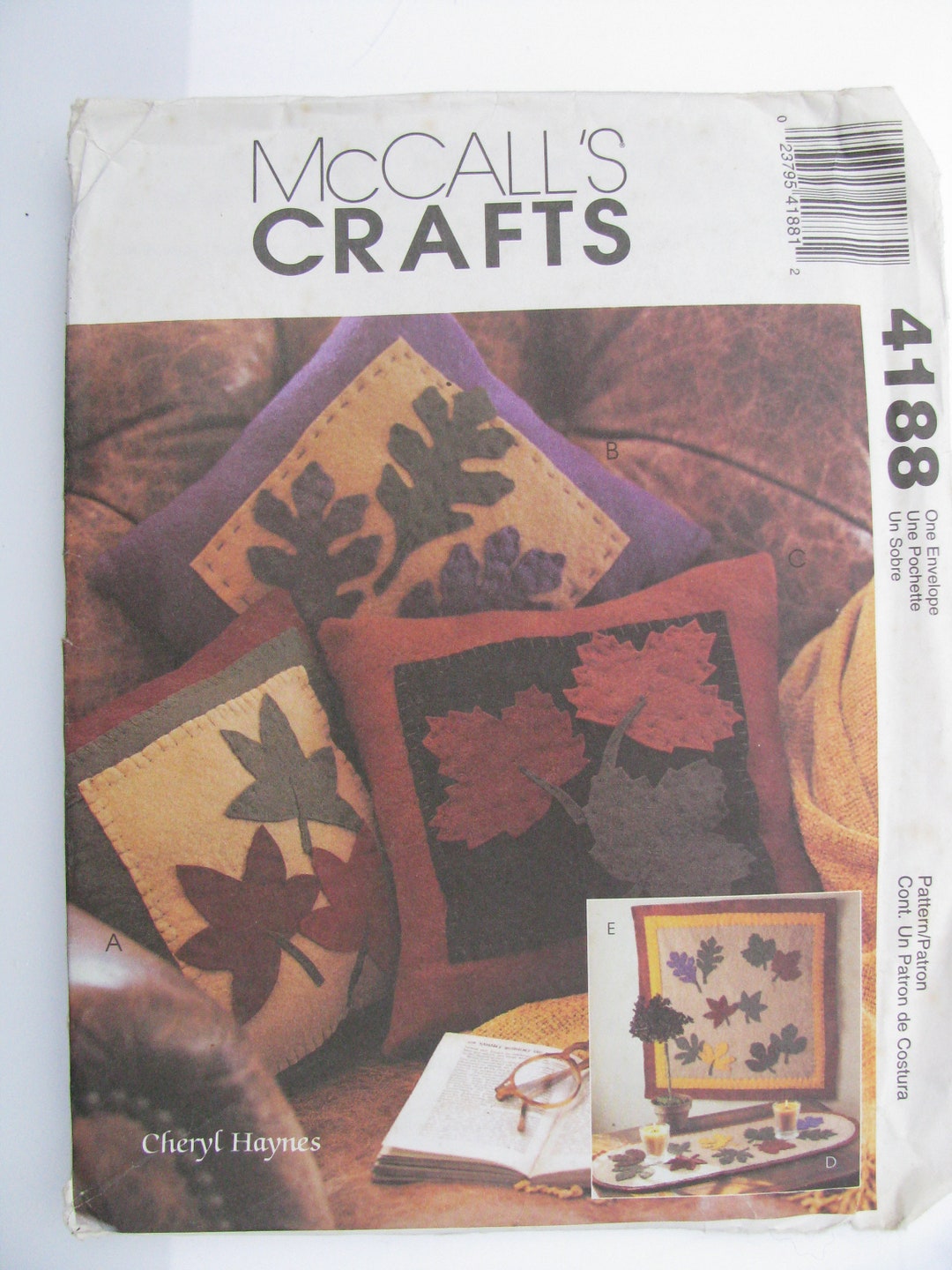 Rag Quilt Pattern Uncut Mccall's Crafts 4188 Paper Pattern Cheryl ...