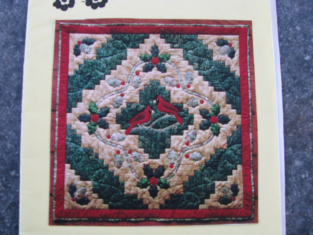 Seasons Greetings Foundation Pieced and Appliqued Paper Pattern - Etsy