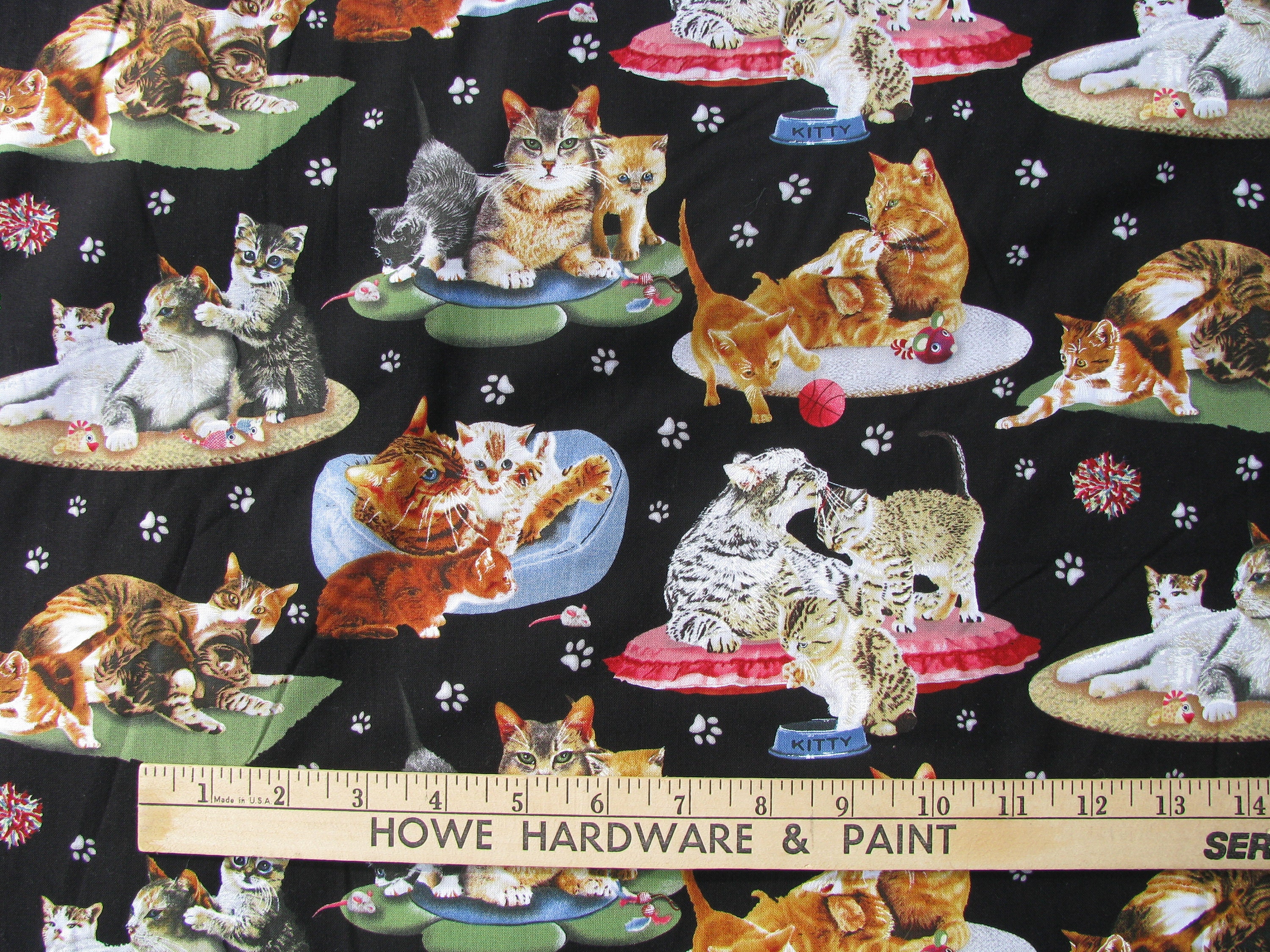 Rare Multi Breed Cats and Kittens by Elizabeth's Studio Cat Fabric by ...