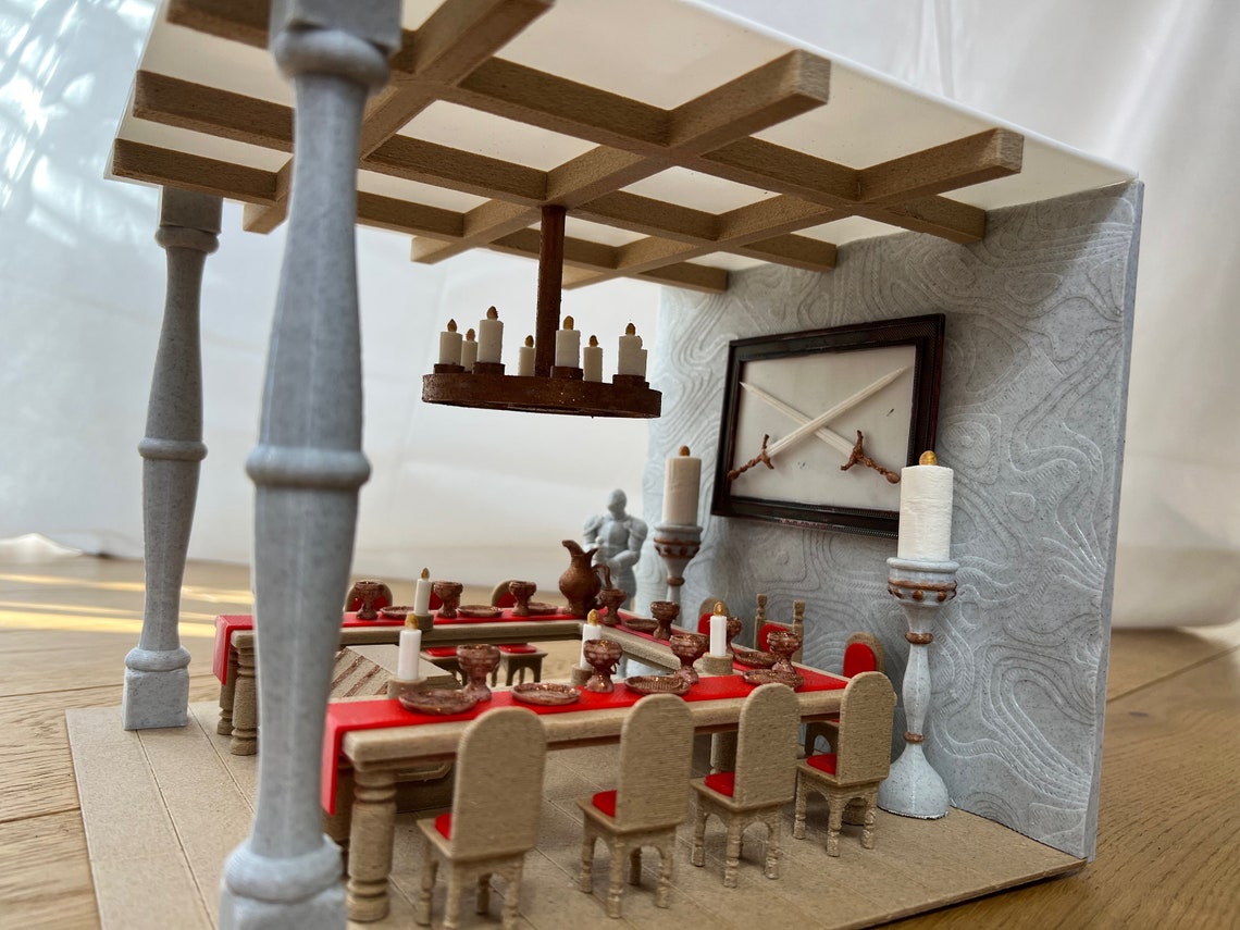 Medieval Chamber Interior 3d-printed From PLA and Bio Wood - Etsy