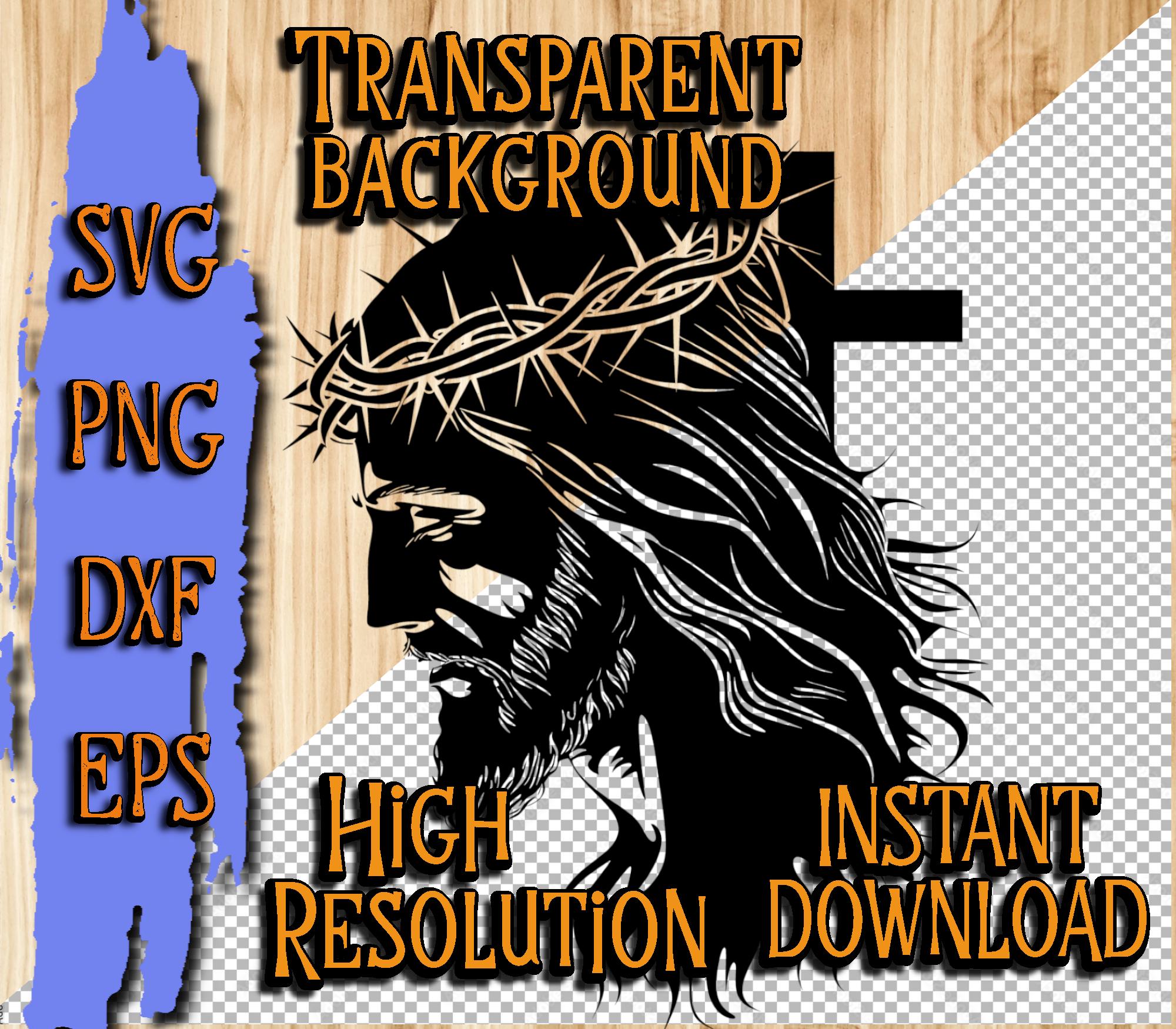 Jesus Christ SVG Bundle: Religious Clipart, Laser Engraving (digital ...