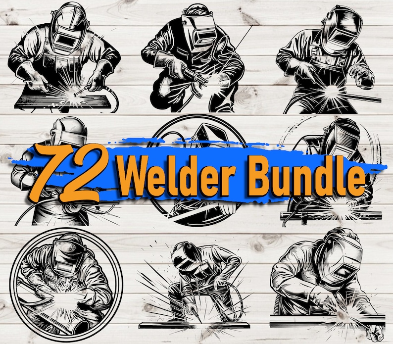 Welder SVG Bundle: Welding Clipart, Laser Engraving Designs - Etsy